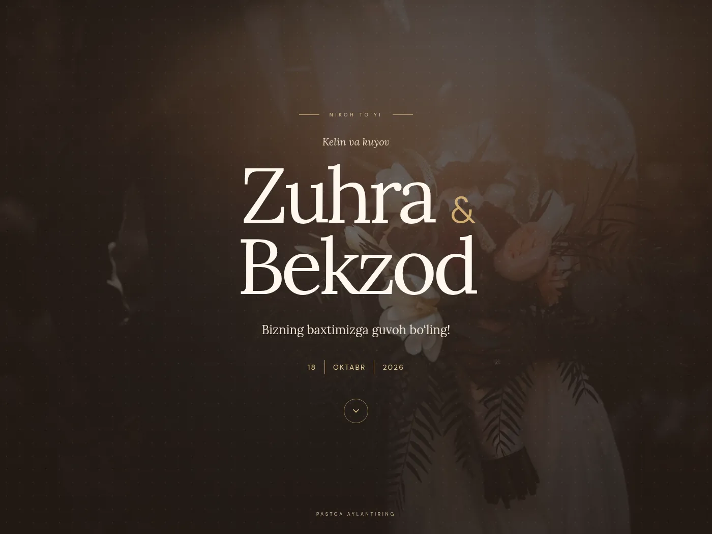 LuxWedding Uzbek Invitation
