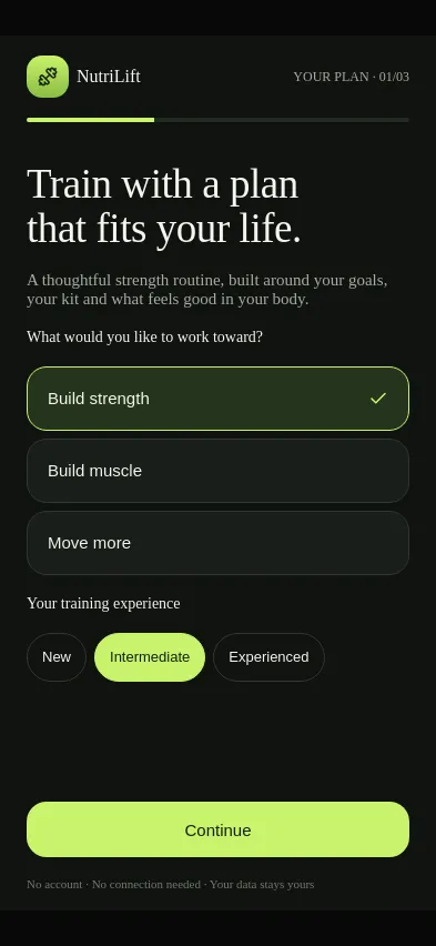 NutriLift AI Coach