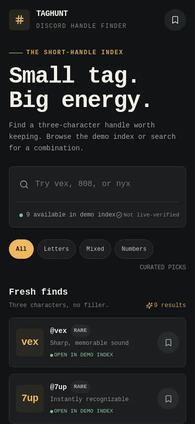 Discord Tag Finder