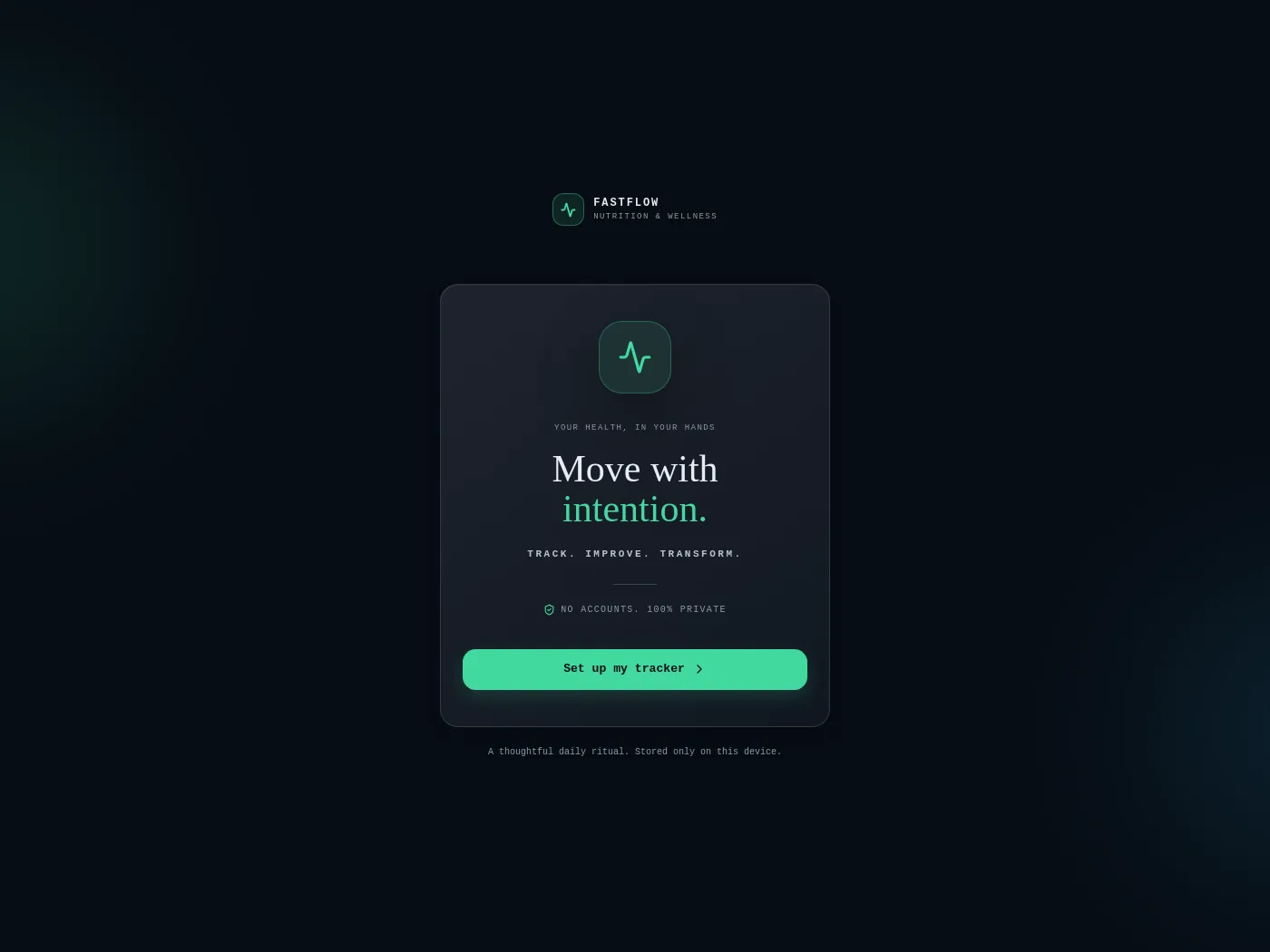 FastFlow Wellness Tracker