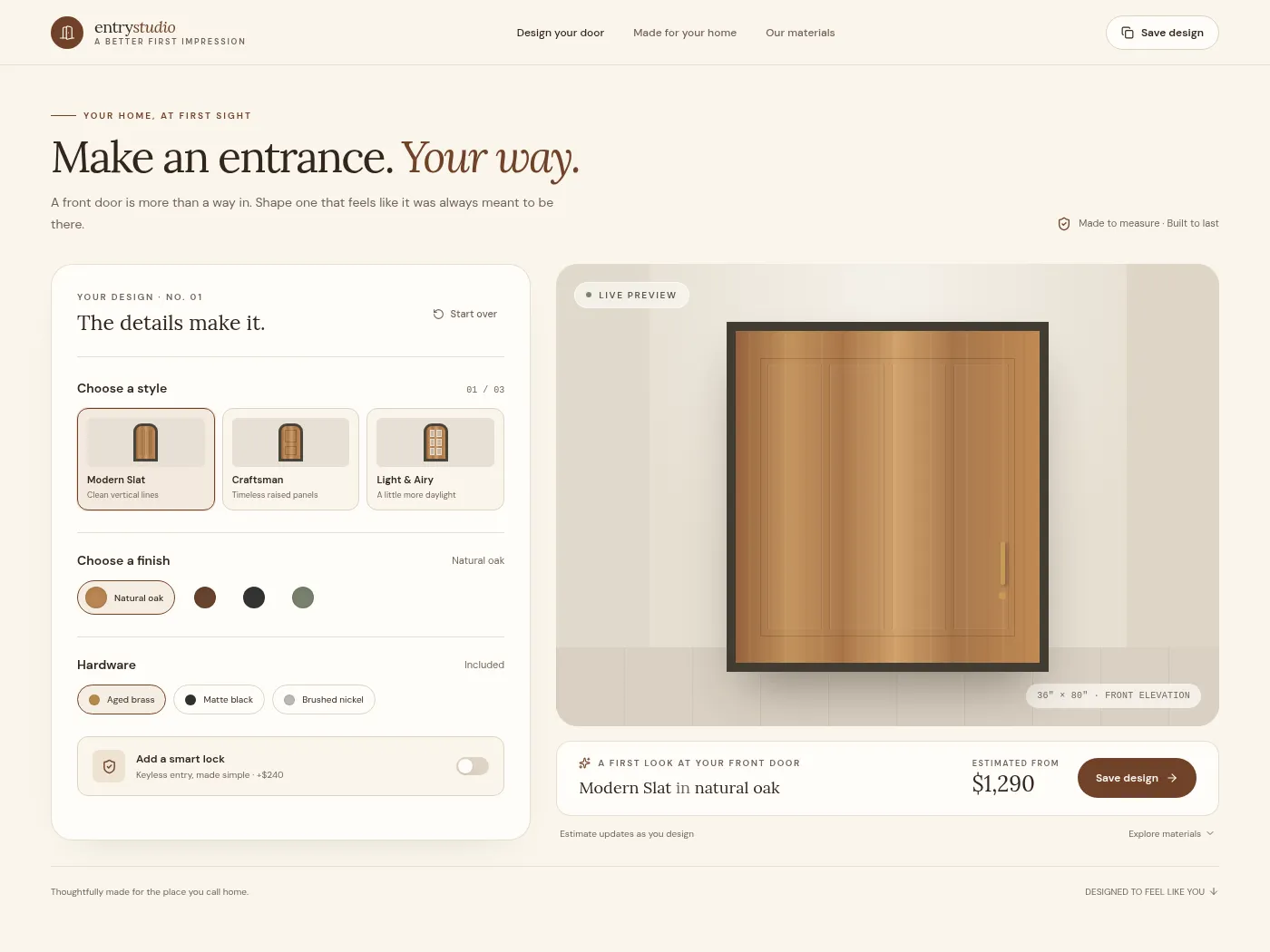 Digital Door Designer
