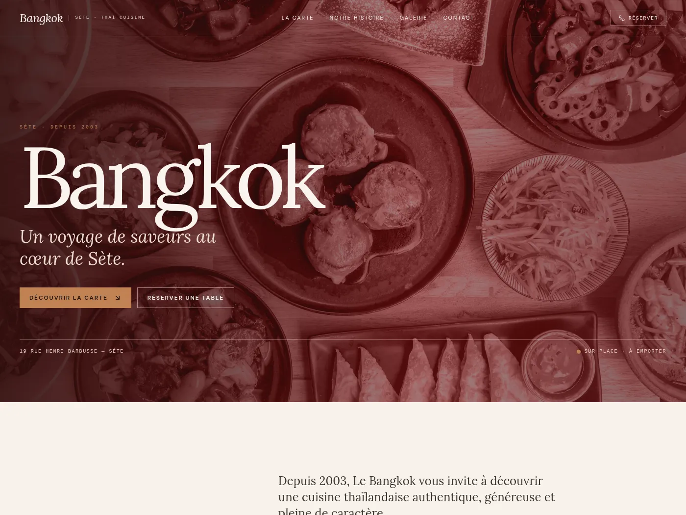 Bangkok Sète Gastronomie