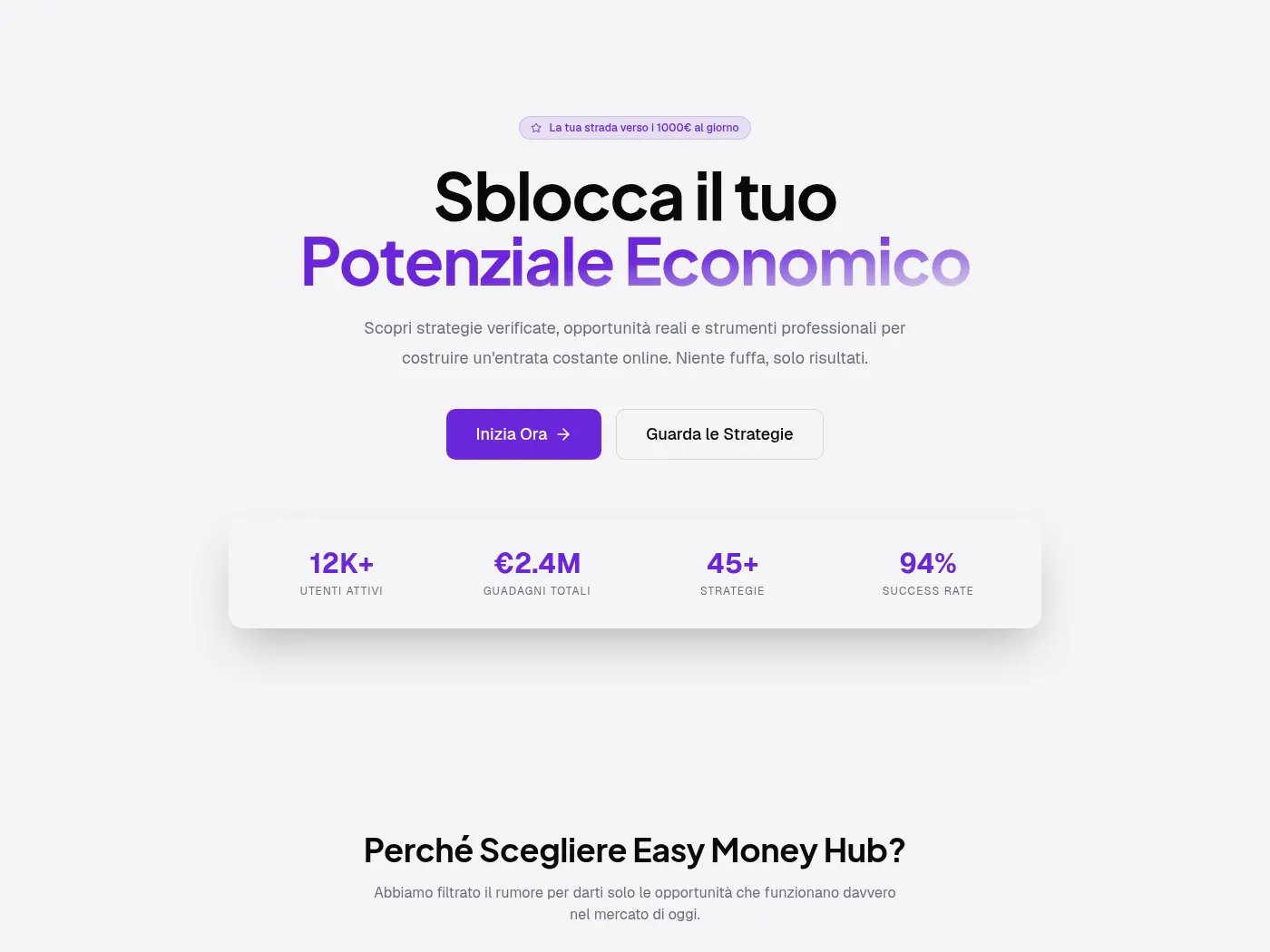 Easy Money Hub