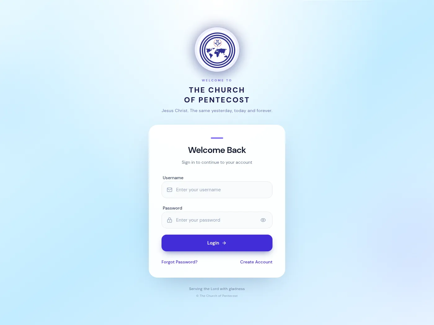 Pentecost Login Portal