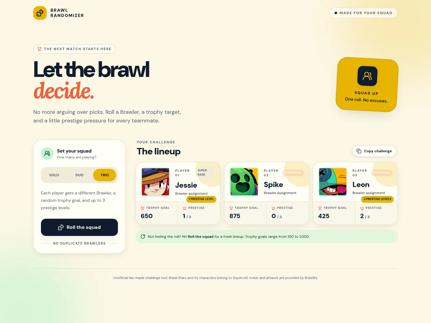 Brawl Stars Randomizer