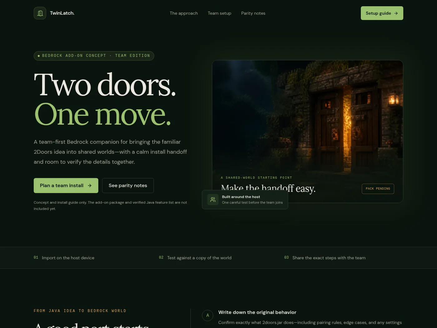 Bedrock 2Doors Add-On