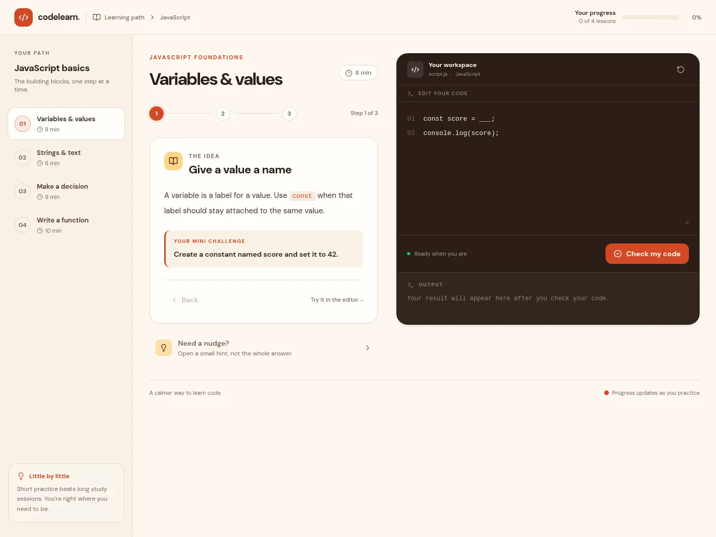 CodeLearn Stepwise