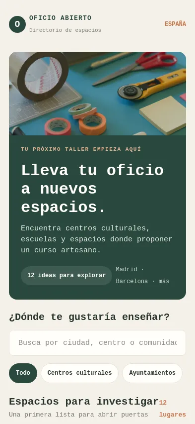 Cursos Artesanos España