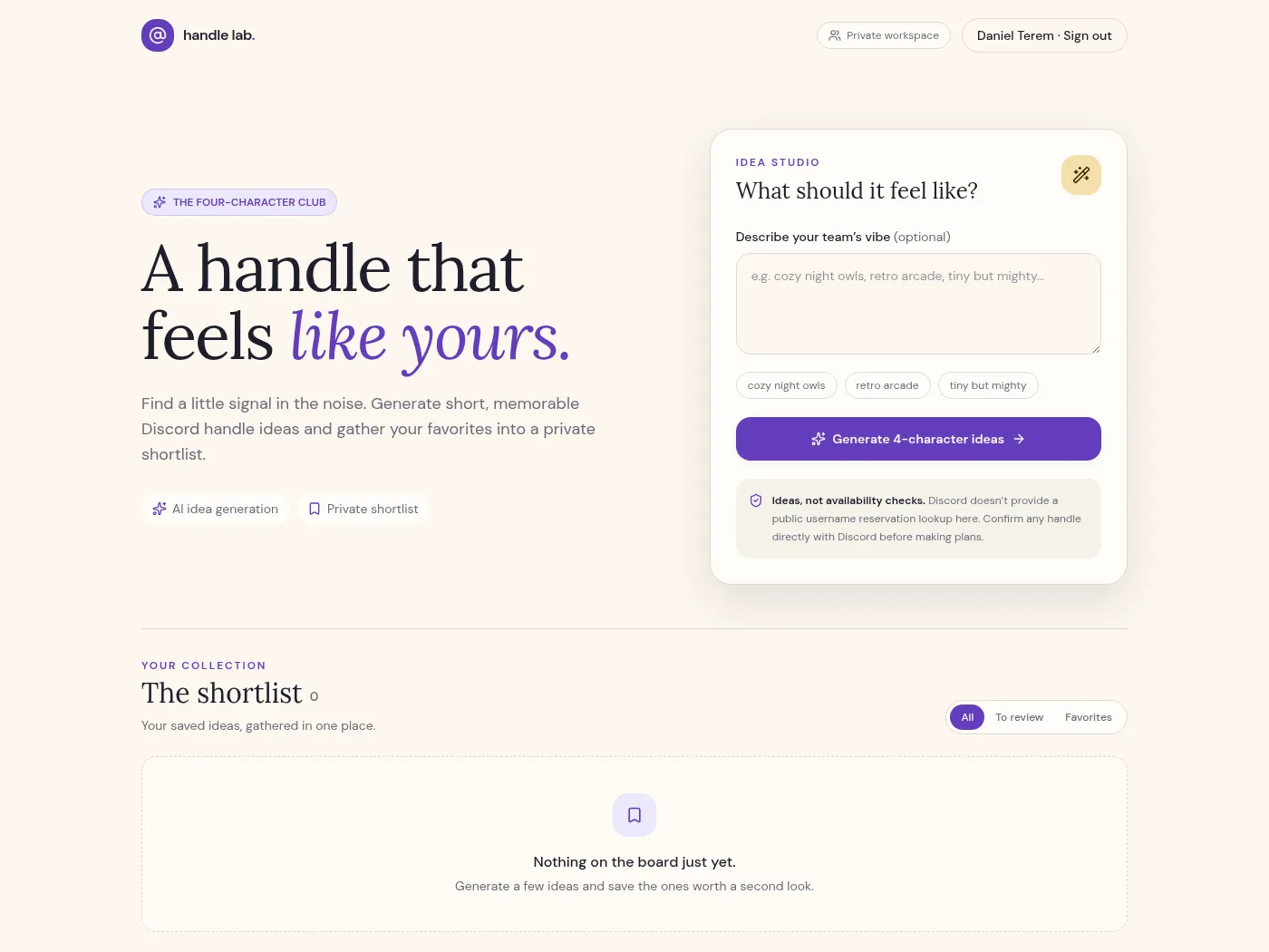 Discord Handle Finder