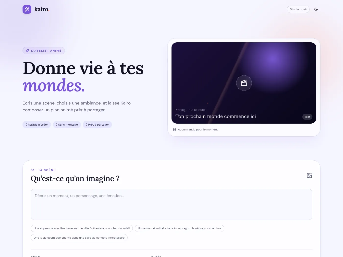 Animé Video Generator
