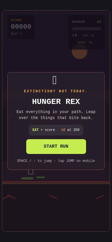 Hunger Rex Runner