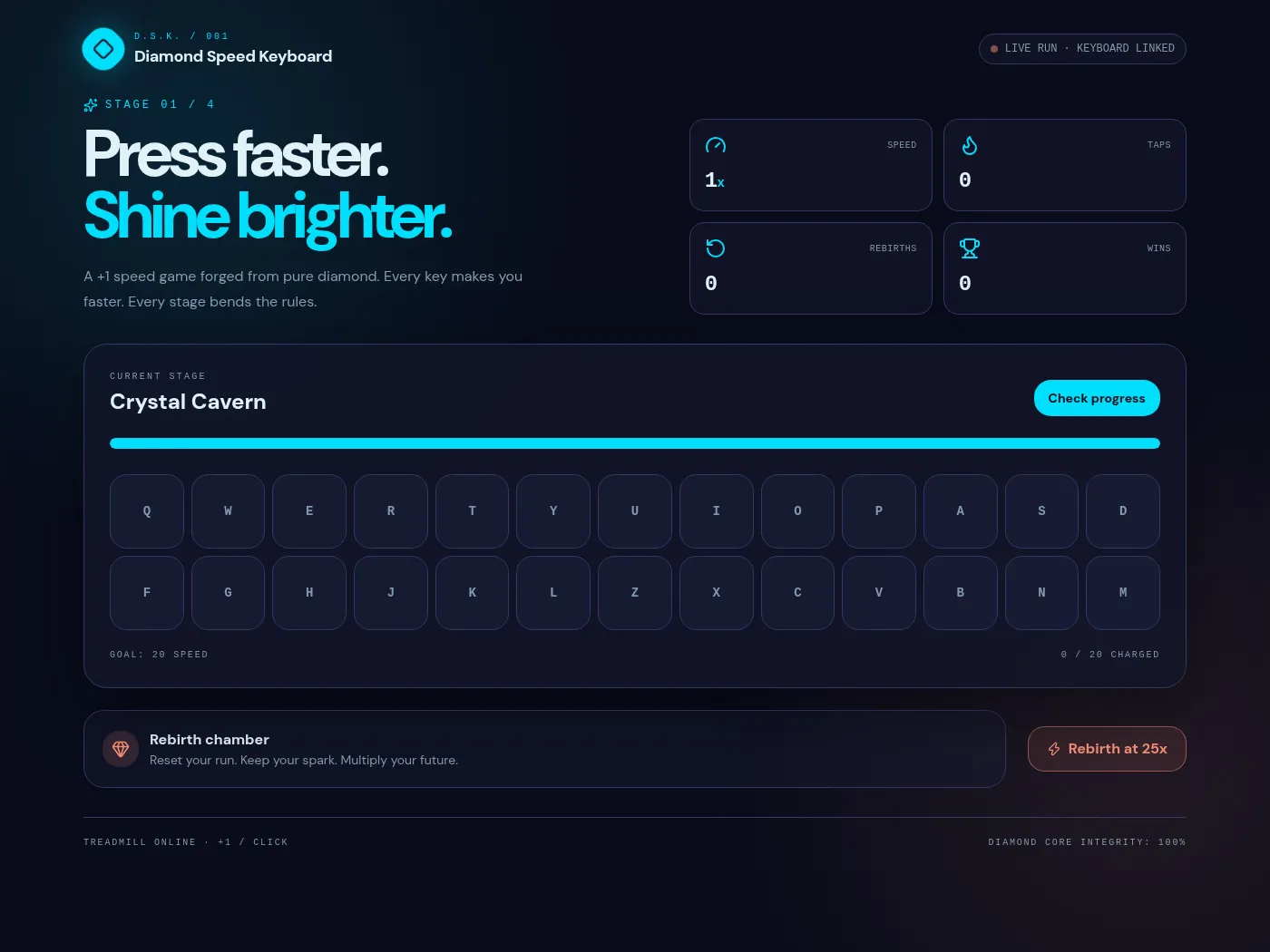 Diamond Speed Keyboard