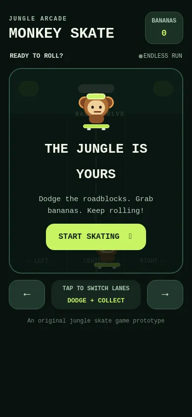 Monkey Skate Escape