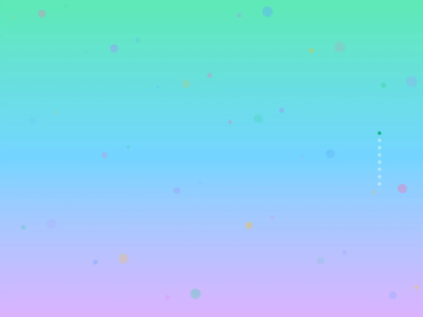 Bubbly Vertical World Map