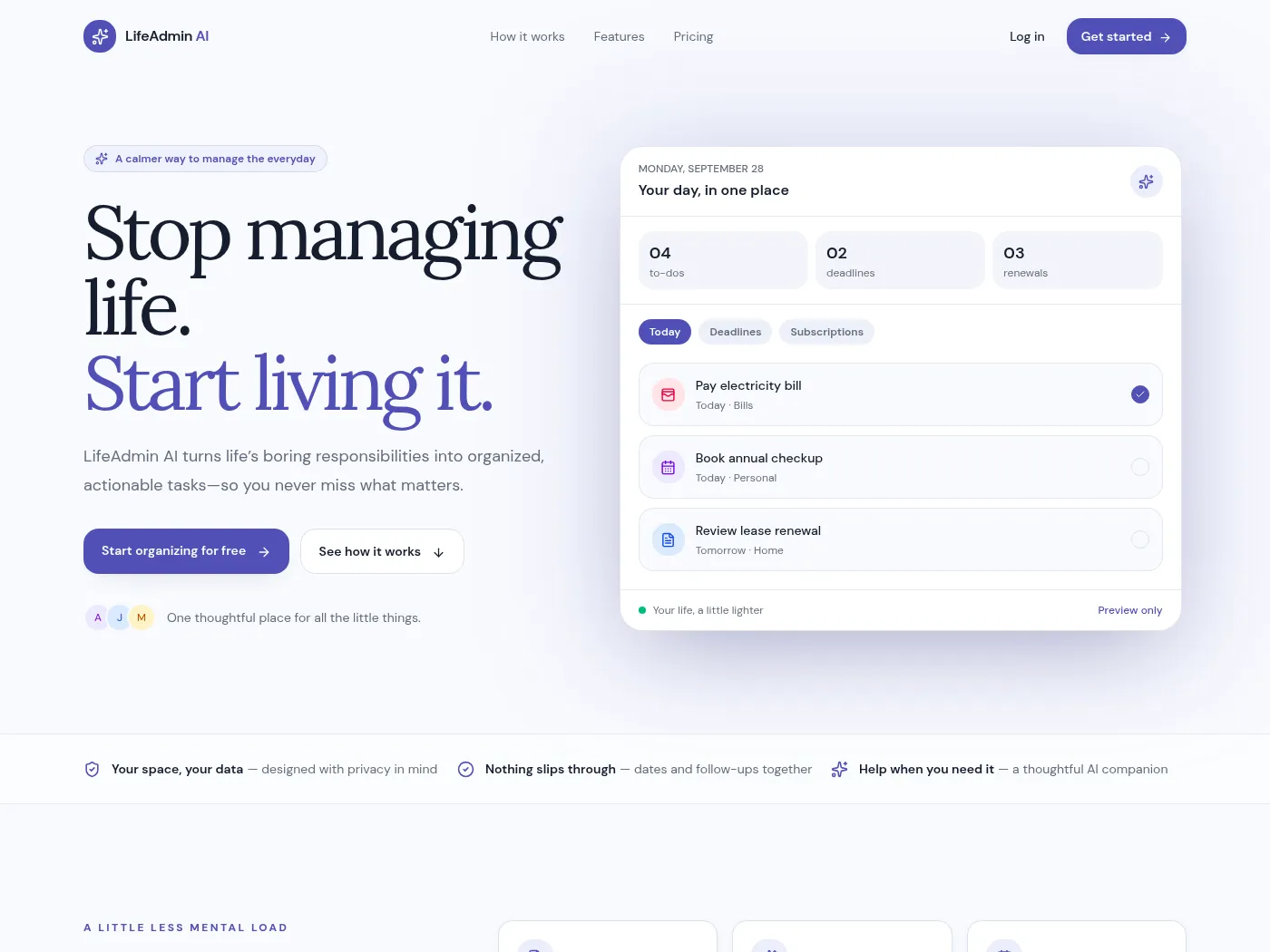 LifeAdmin AI