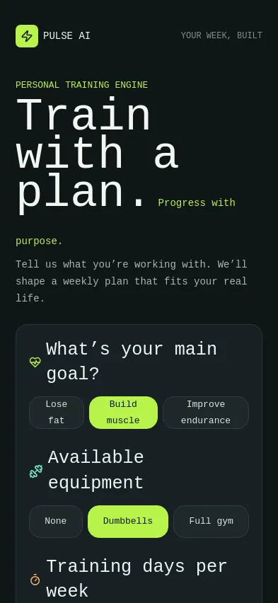 AI Workout Generator