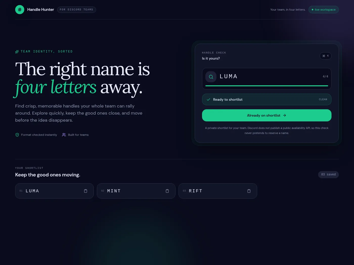 Discord Handle Hunter