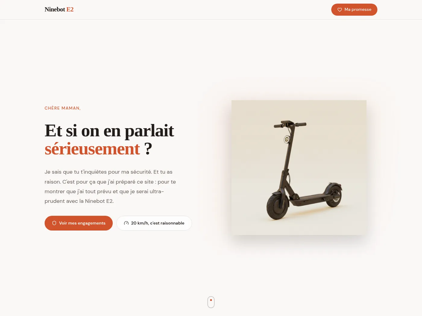 Ninebot E2 Persuasion Site