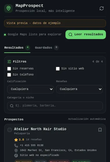 MapProspect Chrome Extension