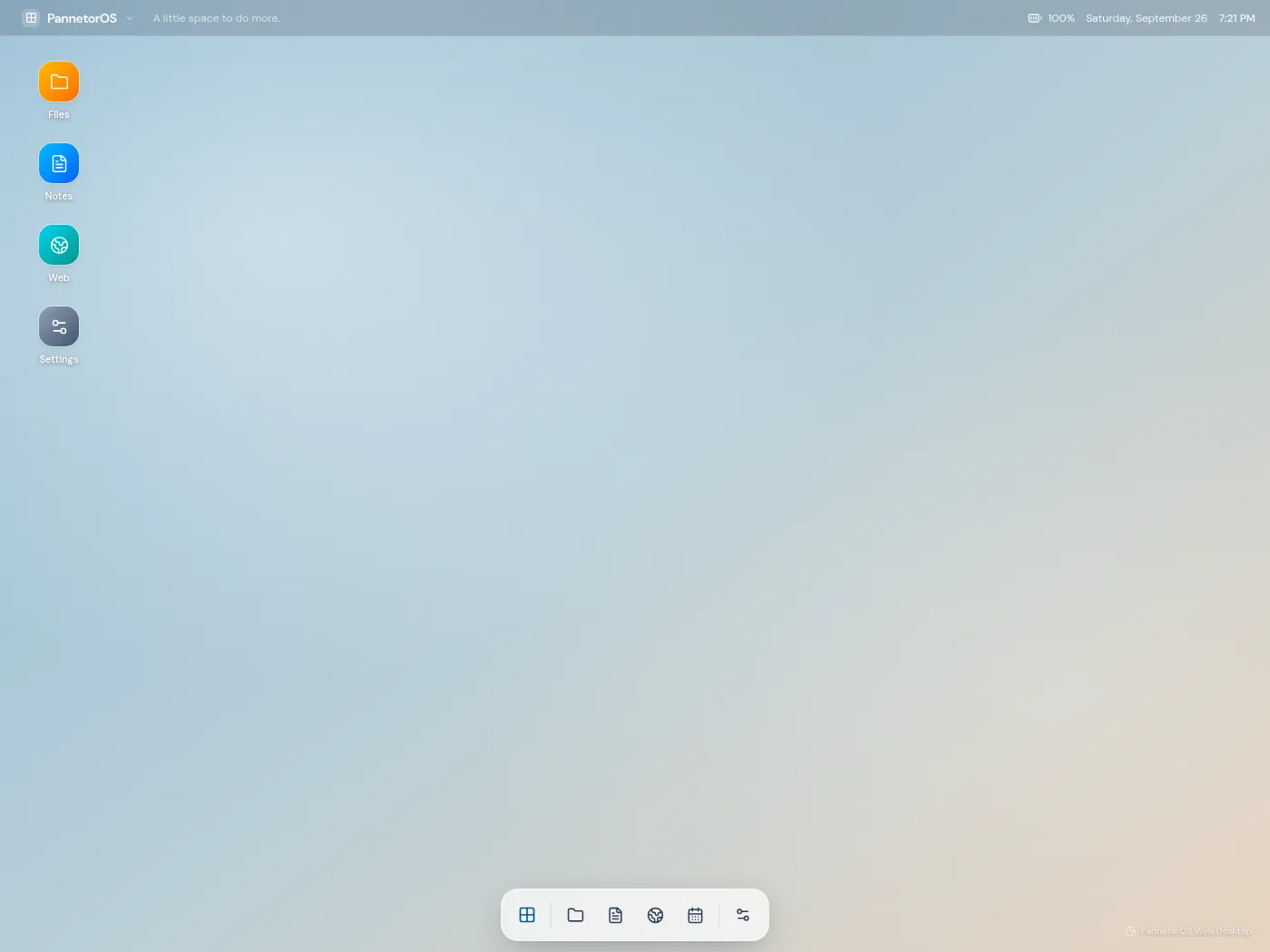 PannetorOS Web Desktop
