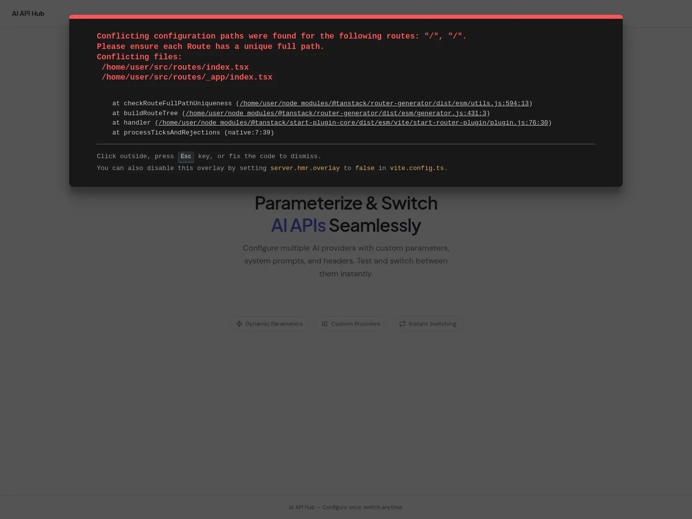 AI API Param App