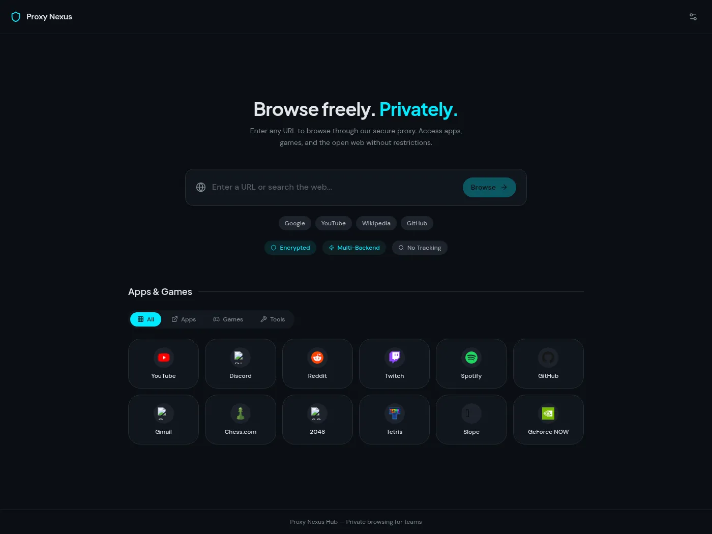 Proxy Nexus Hub