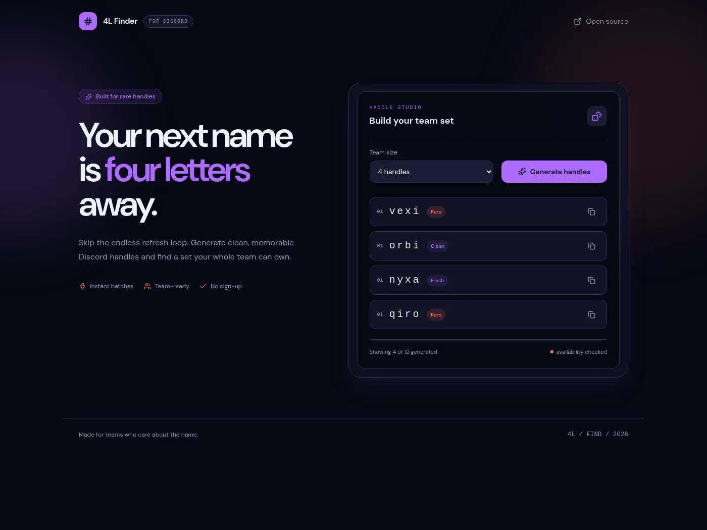 Discord 4L Finder