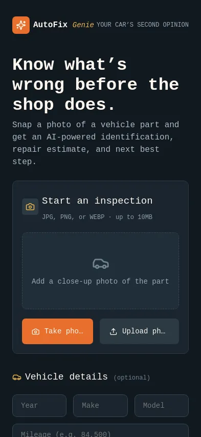 AutoFix Genie Mobile