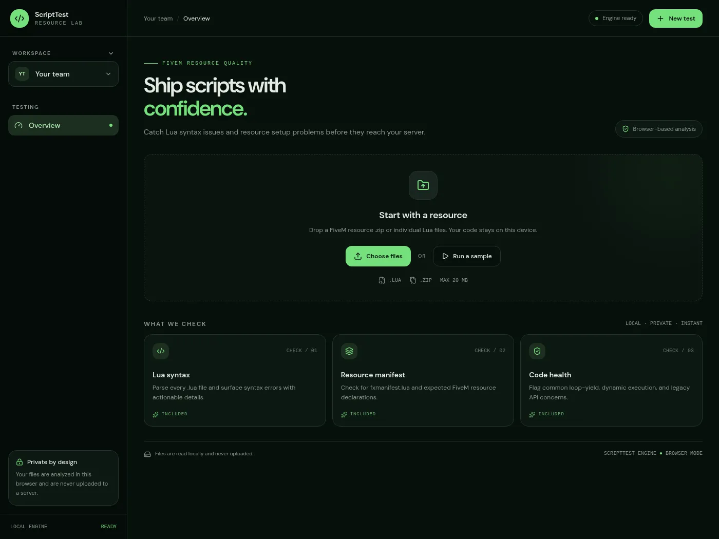 ScriptTest Platform