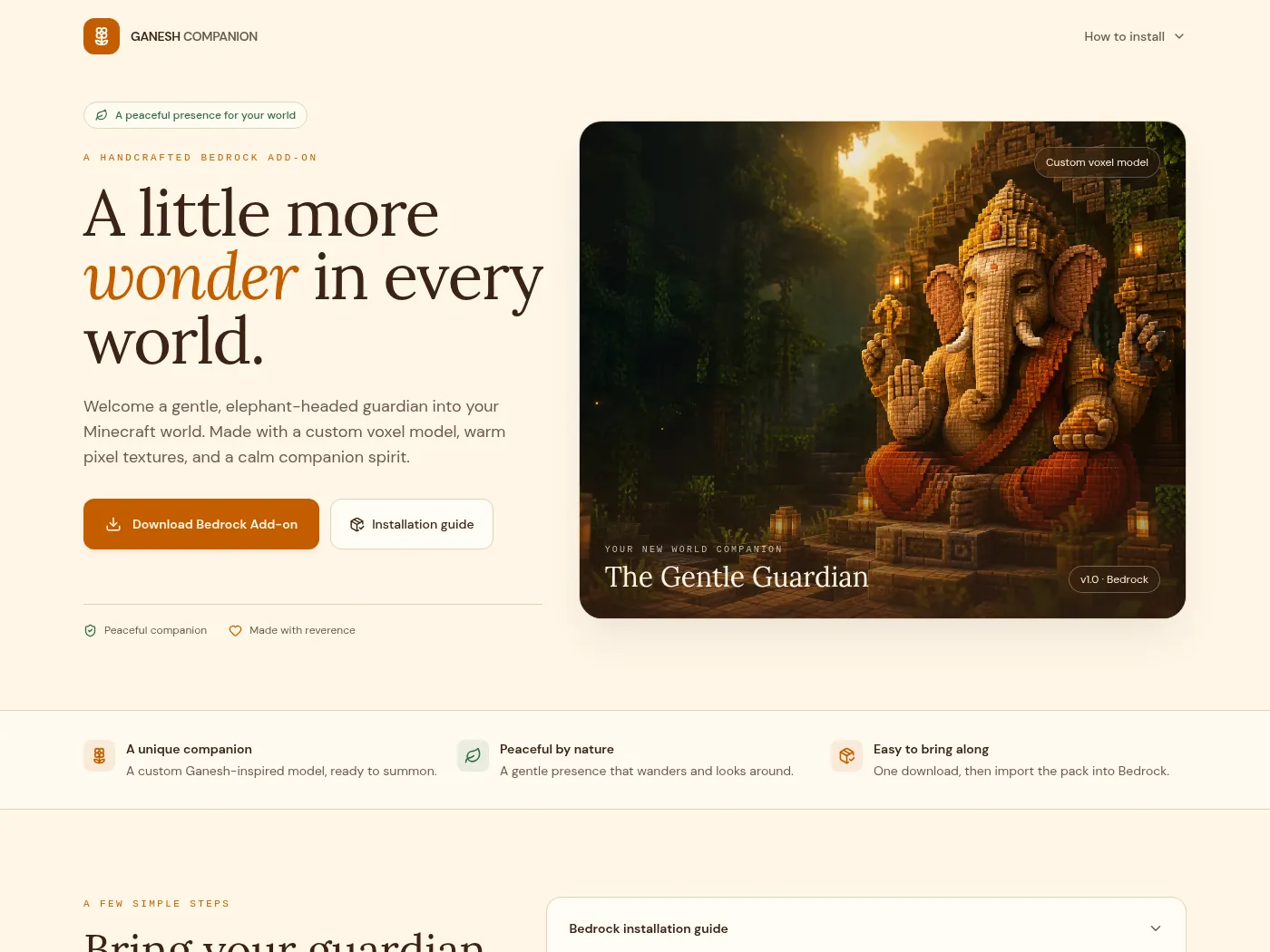 Ganesh Addon for Minecraft