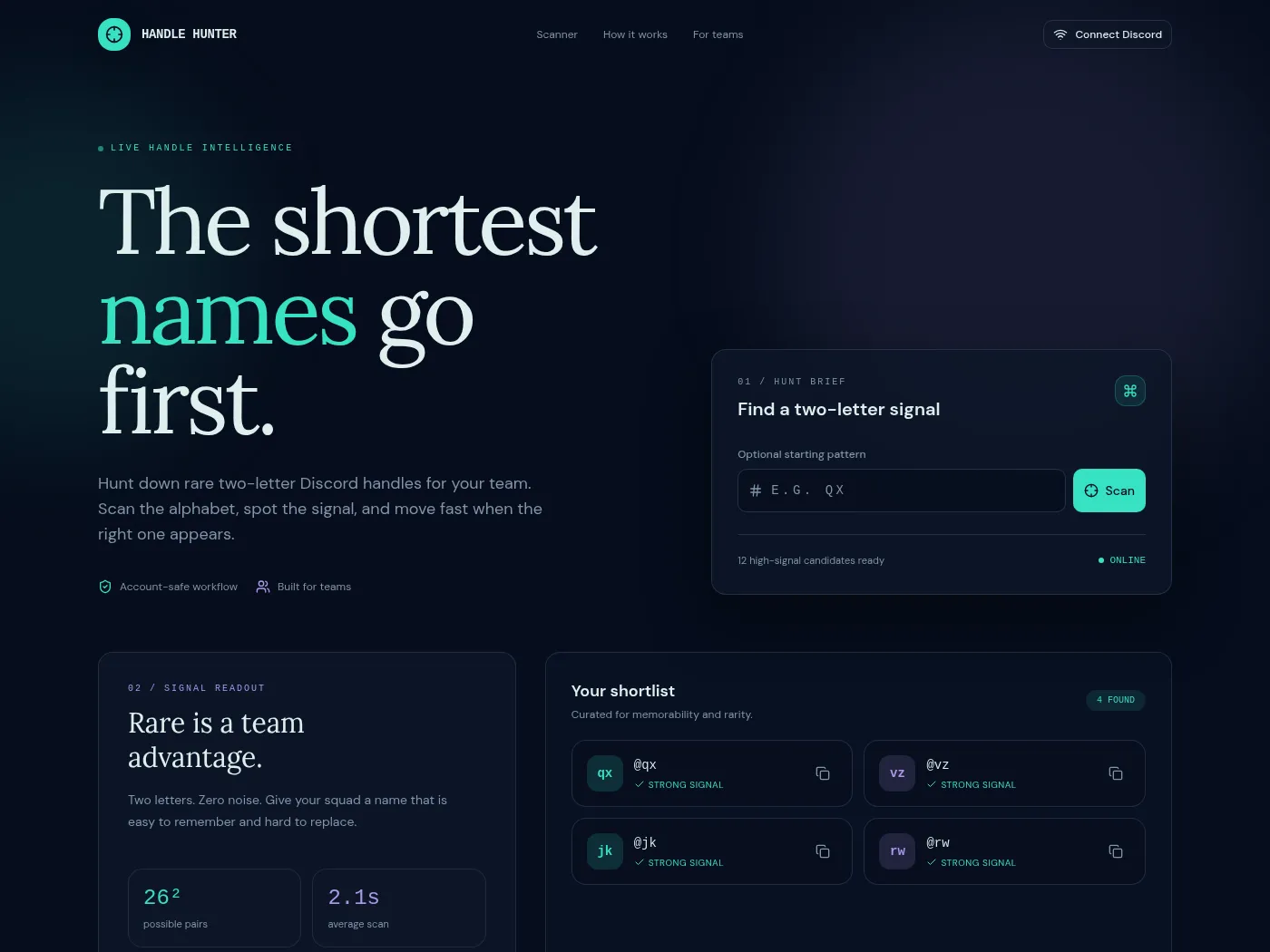 Discord Handle Hunter