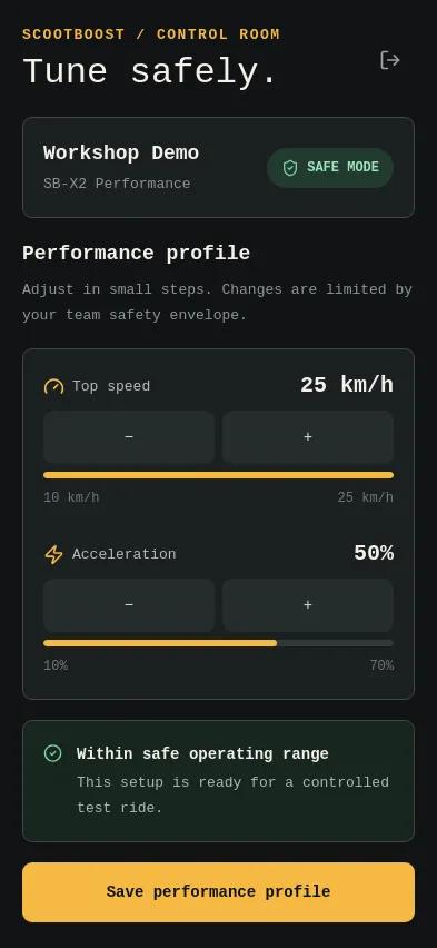 ScootBoost Mobile Tuner