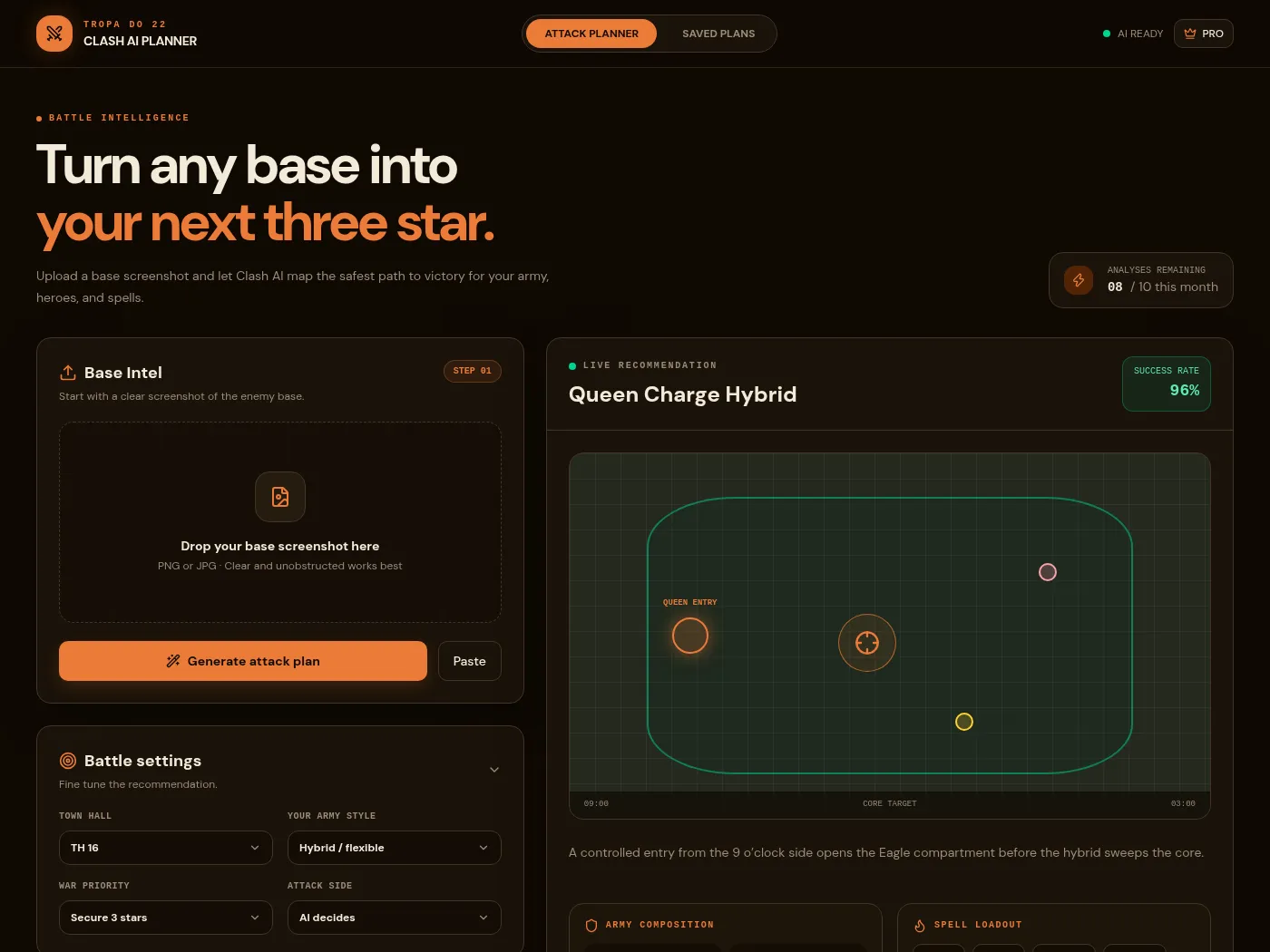 Clash AI Attack Planner