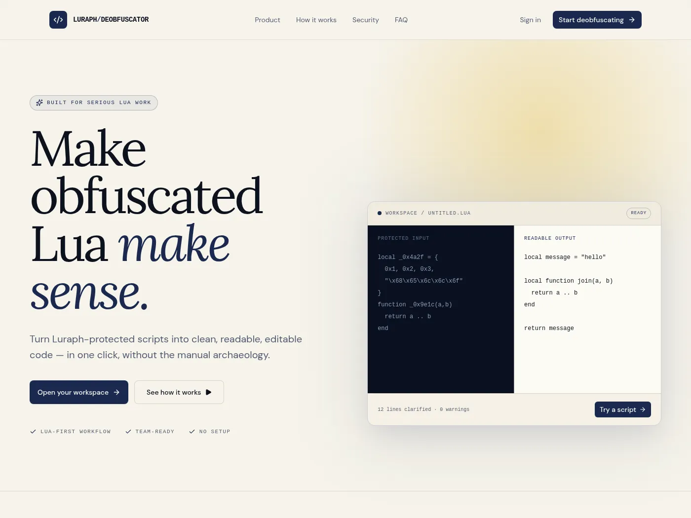 Luraph Deobfuscator Tool