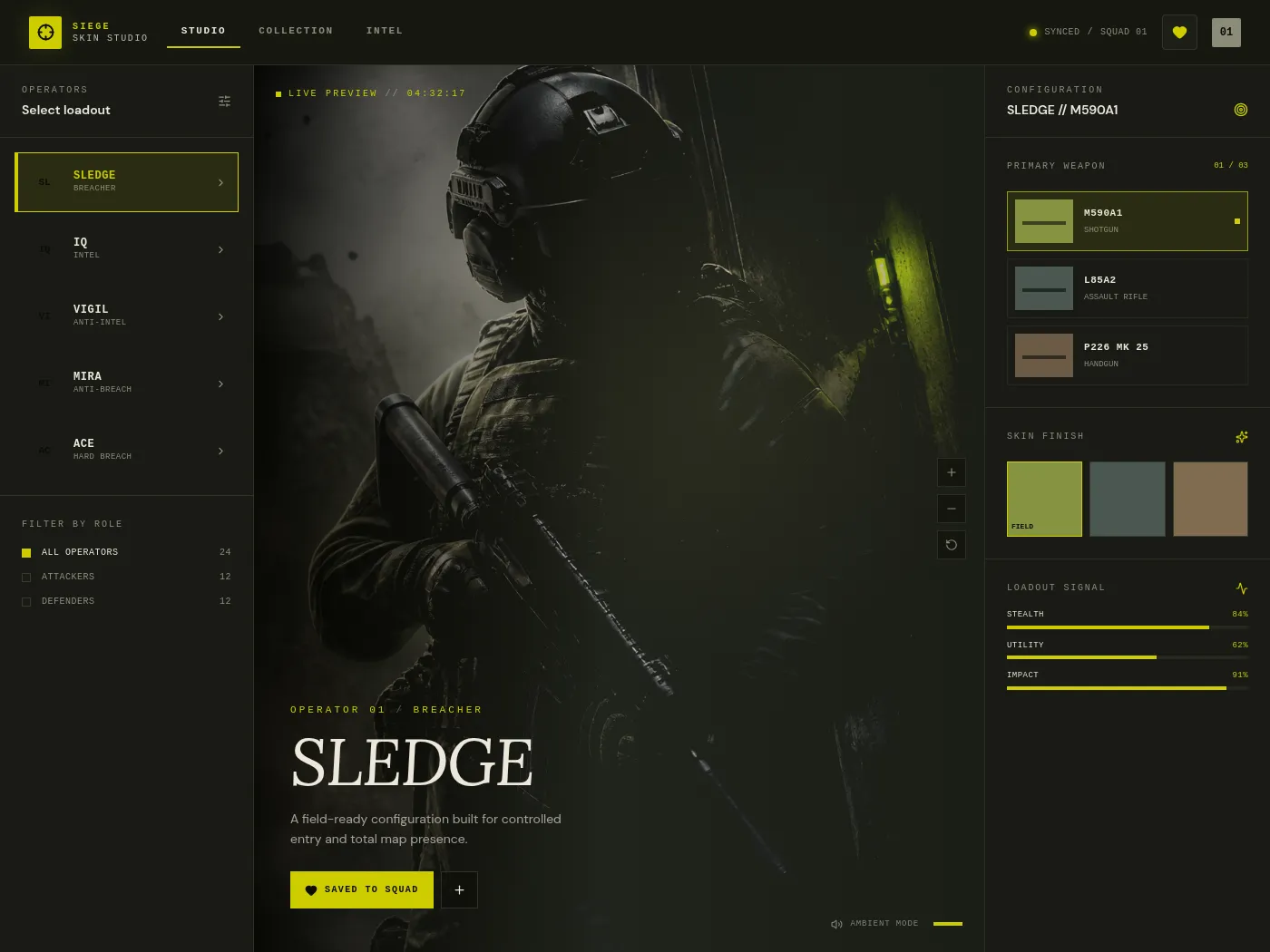 Siege Skin Studio
