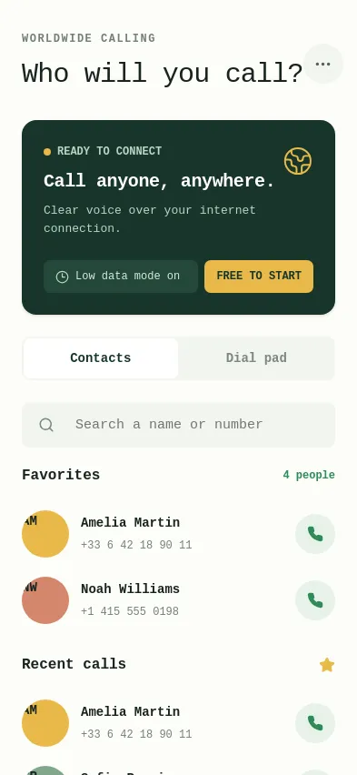 WorldCall App