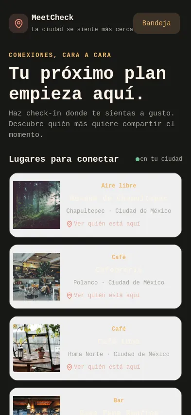 MeetCheck Social App