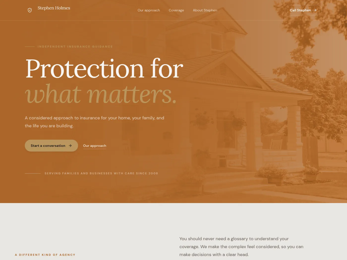 Holmes Insurance Website
