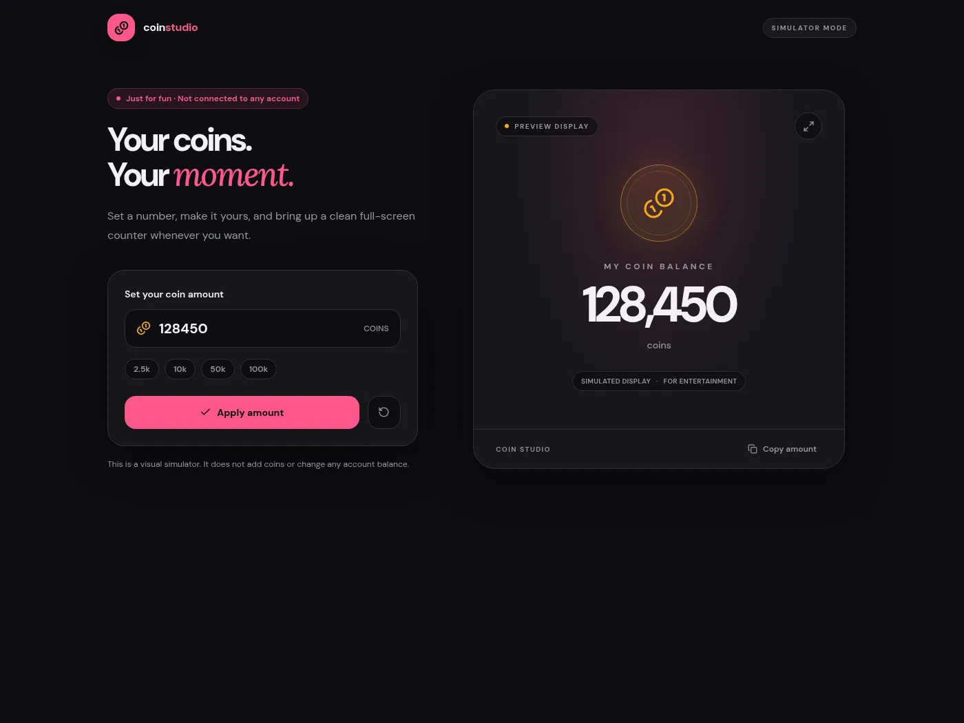 CoinMaster Simulator
