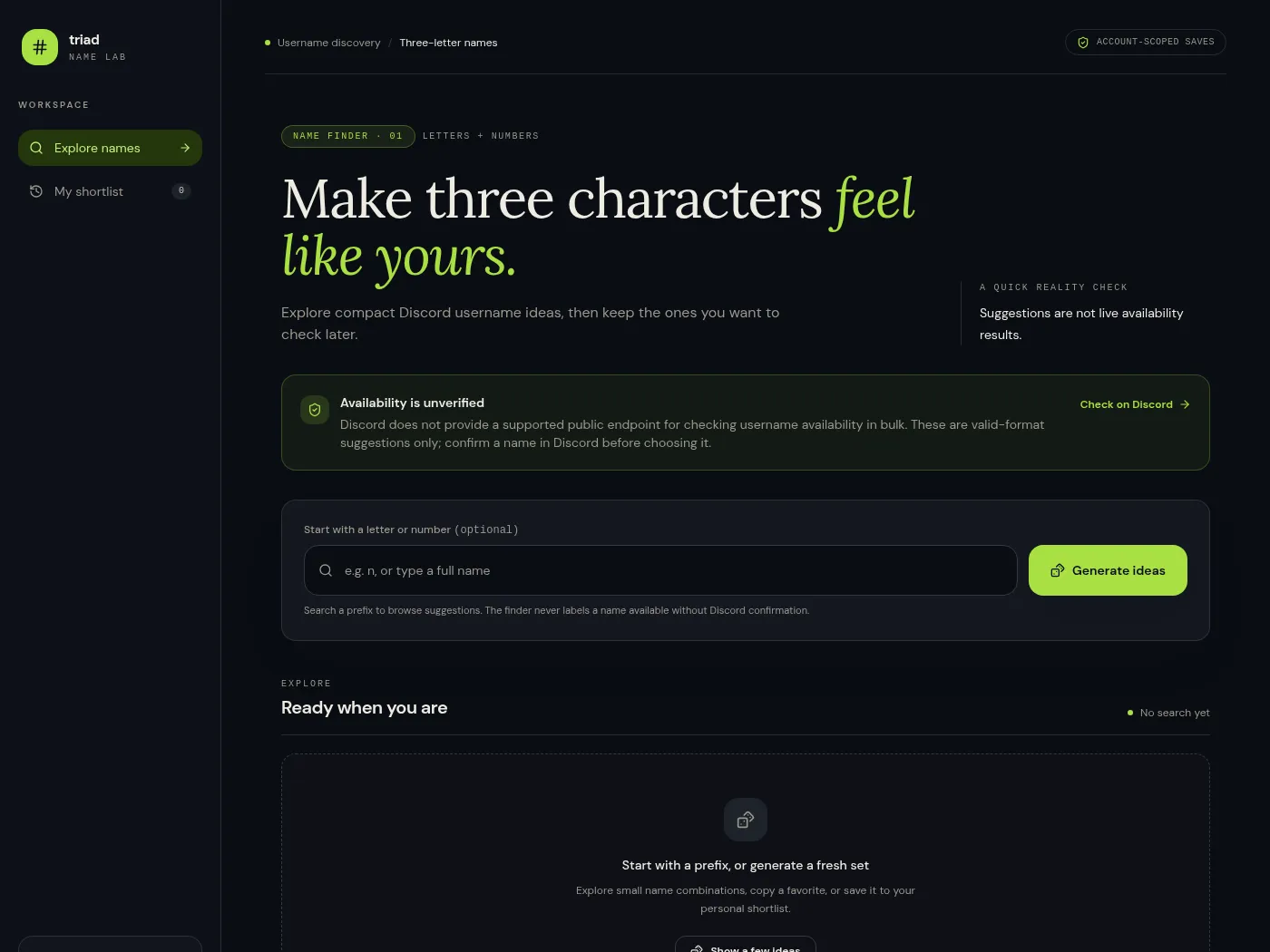 Discord Name Finder