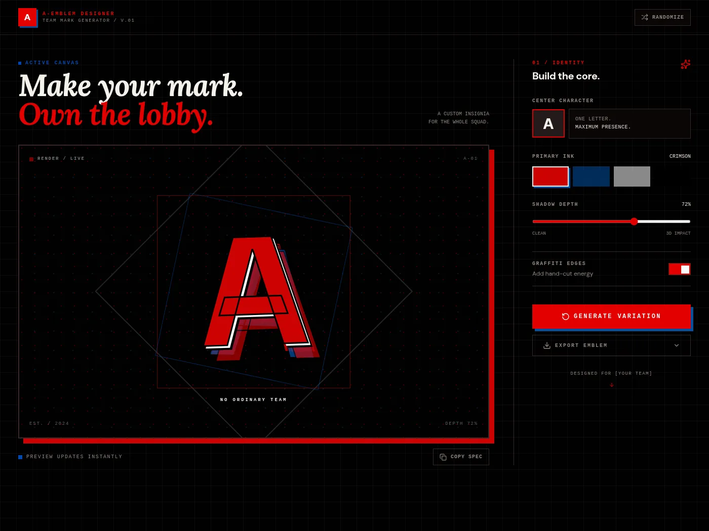 A-Emblem Designer