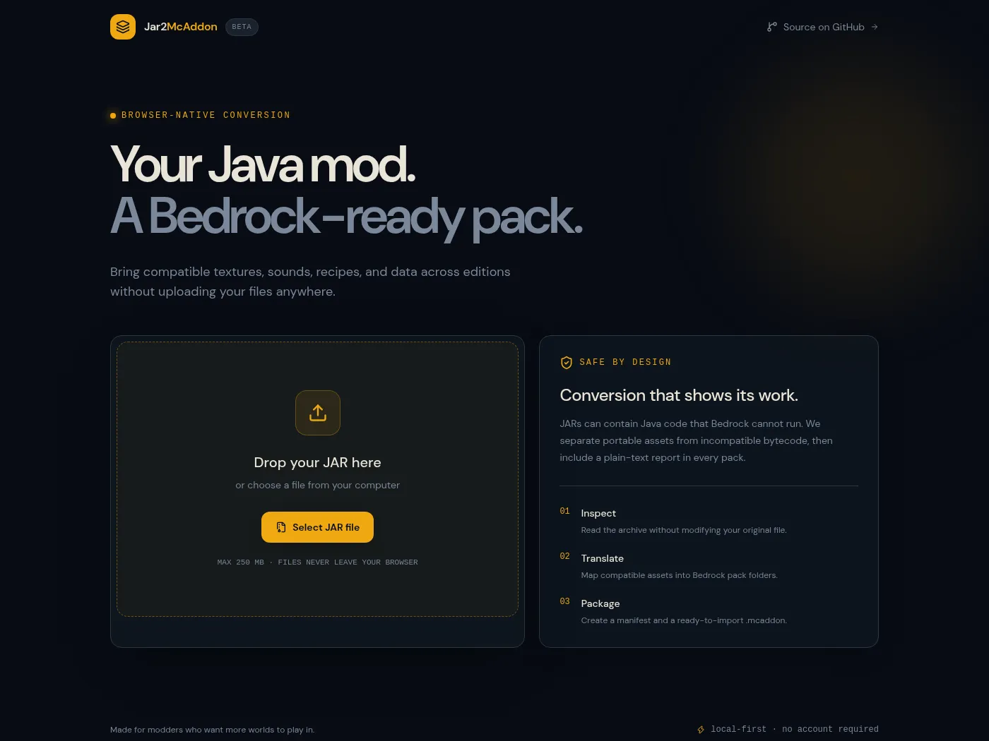 Jar2McAddon Converter