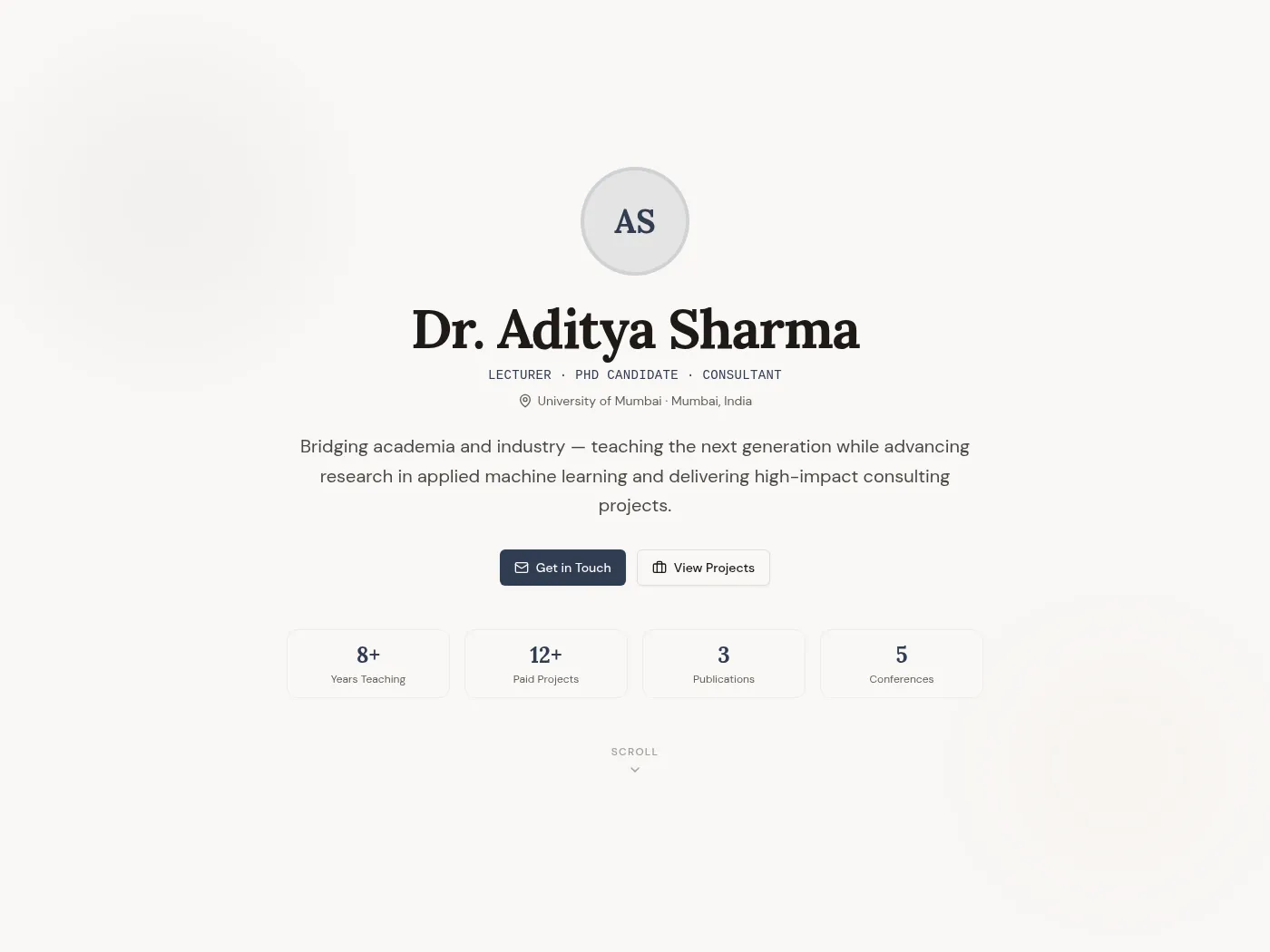 Lecturer Profile Hub