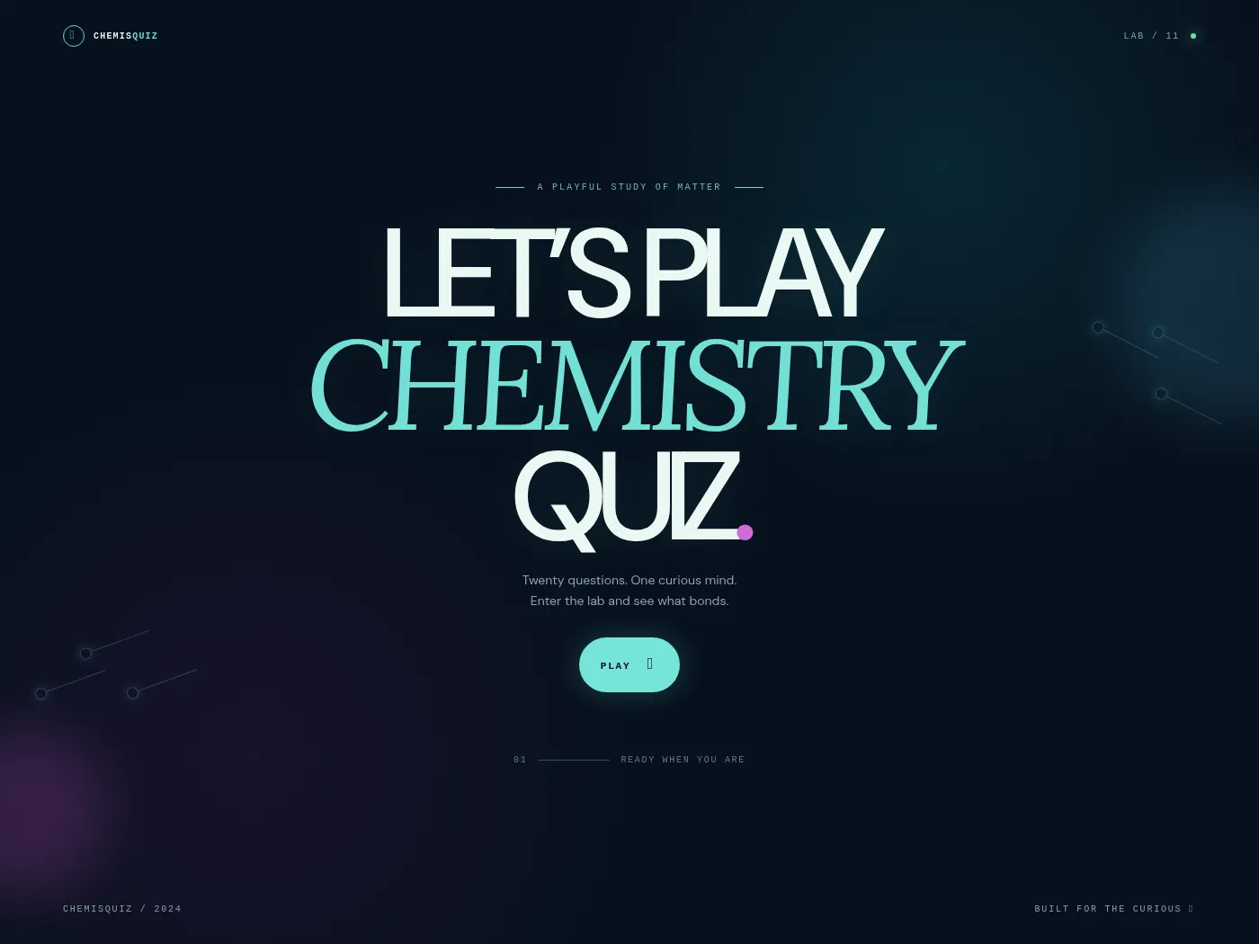 ChemisQuiz Game Website