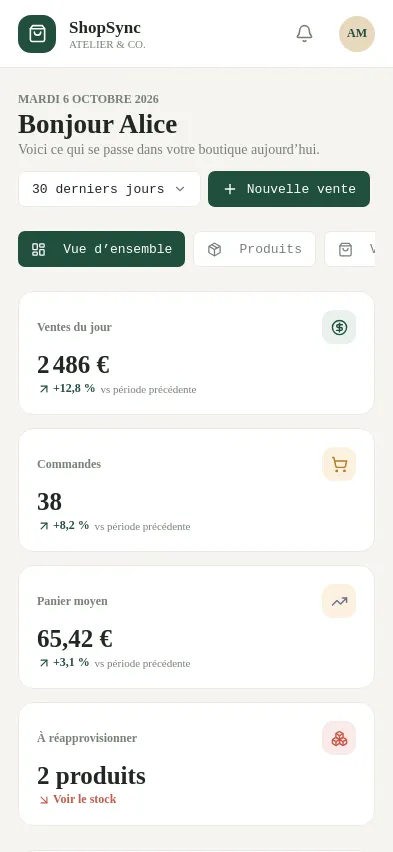 ShopSync Manager