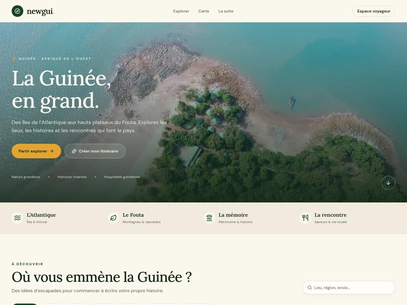 NewGui Tourism Hub