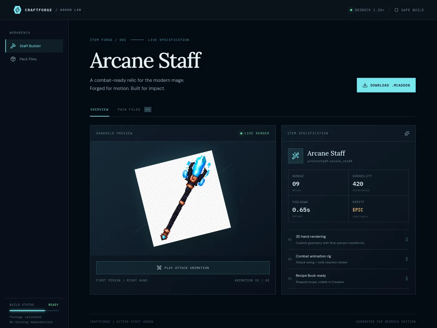 Action Staff Addon
