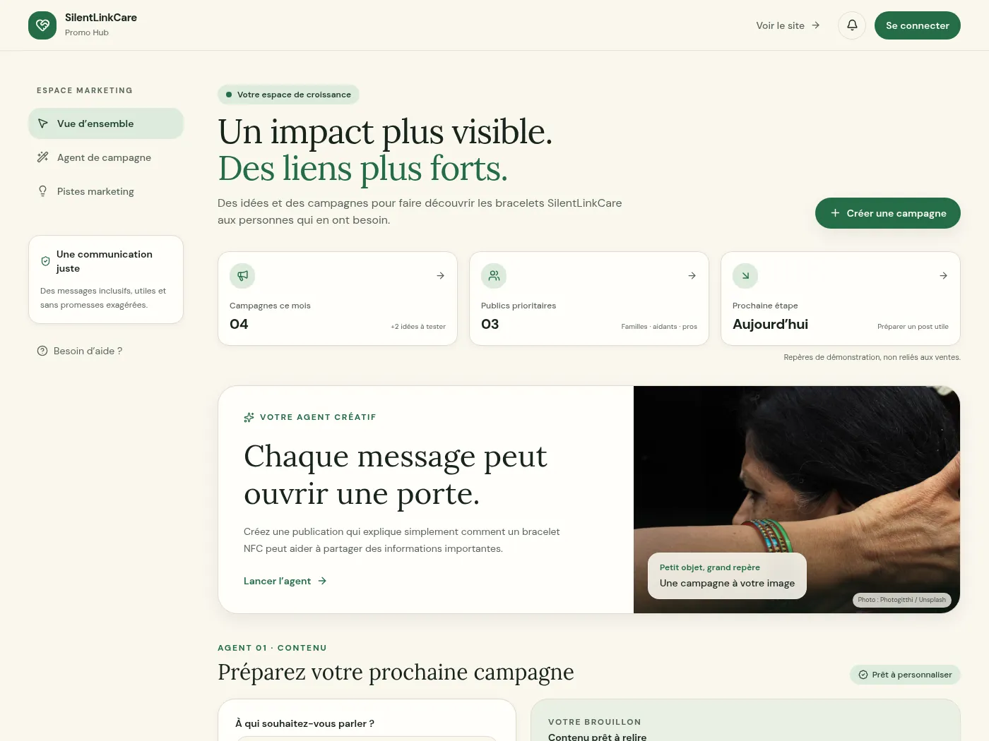 SilentLinkCare Promo Hub