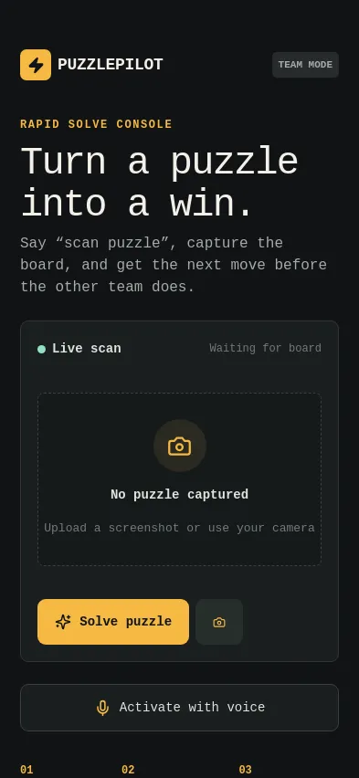 Voice Puzzle Solver