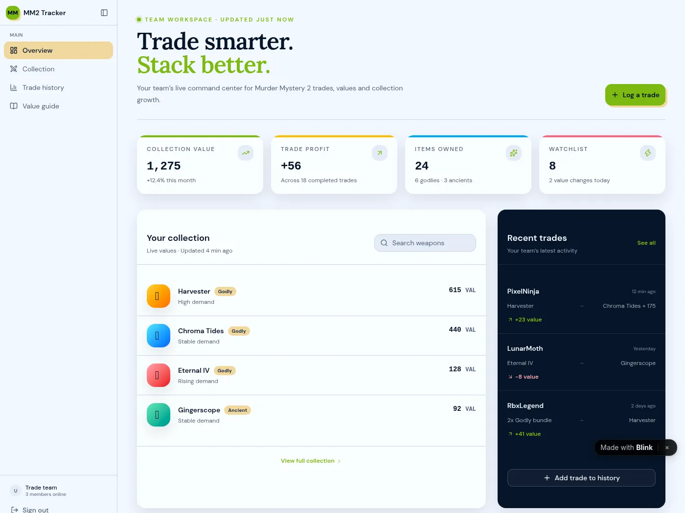 MM2 Trade Tracker